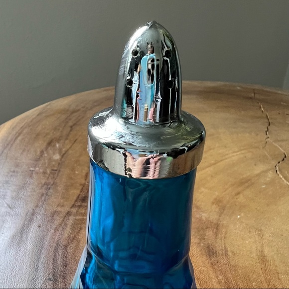 Kitchen | Vintage Cobalt Blue Glass Salt Shaker | Poshmark
